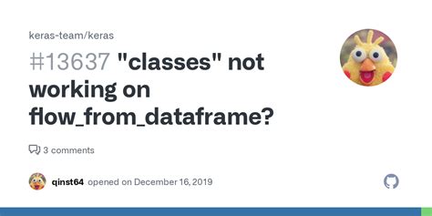 Classes Not Working On Flow From Dataframe Issue Keras Team Keras GitHub