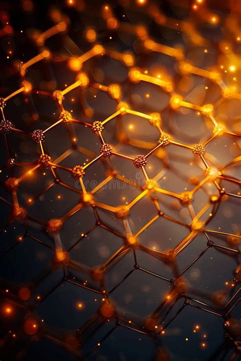 A Close Up Of A Hexagonal Structure Stock Image Image Of Connect Sphere