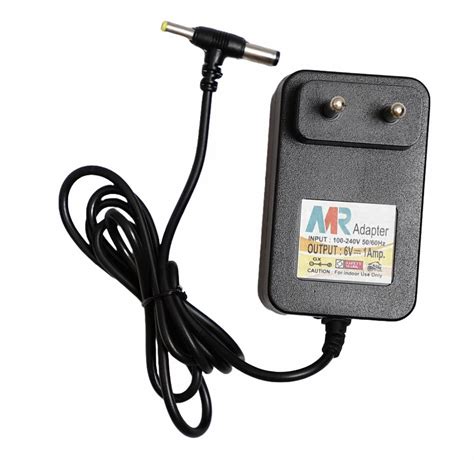 Plastic Mr 6v 1amp Power Adapter For Electronic Instruments Black At