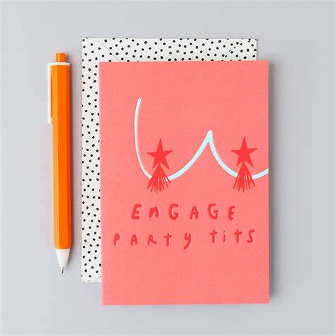 Party Tits Birthday Card For Her Rosie Made A Thing