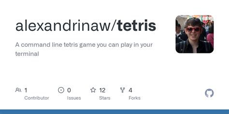 Github Alexandrinawtetris A Command Line Tetris Game You Can Play