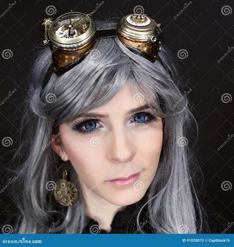 Steampunk Goggles Girl
