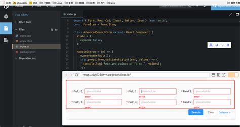 表单验证报错后界面布局混乱问题 Issue ant design ant design GitHub