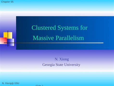 Ppt Clustered Systems For Massive Parallelism Dokumentips