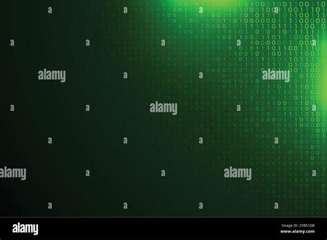 Green Digital Binary Numbers Glowing Background Stock Vector Image And Art Alamy