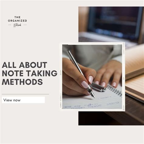 all about note taking methods the organized notebook