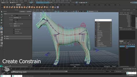 How to Rigging Quadruped Horse with maya