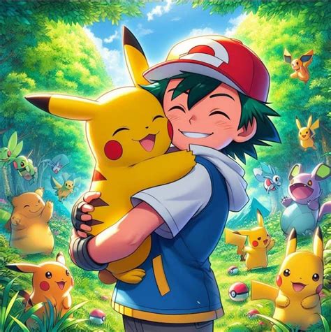 Discover 900 Ash And Pikachu ♡ And Ash Hugging Pikachu Ideas Pokemon