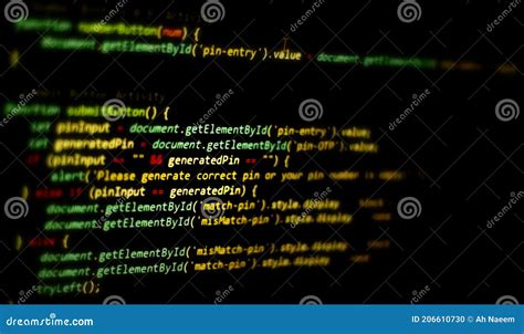 Computer Programming Source Codeabstract Computer Script Source Code Backgroundhtml Code