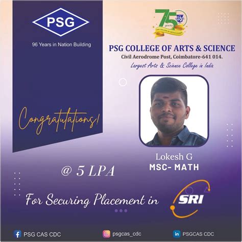 Psgcas Cdc On Linkedin Psgcascdc Placement2022 Psg