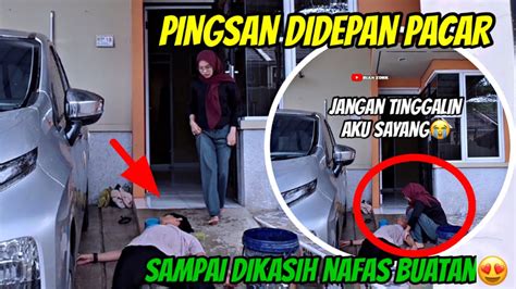 PRANK PINGSAN DIDEPAN PACAR, BIKIN BAPER BANGET!! DIA SAMPAI RELA LAKUIN INI - YouTube
