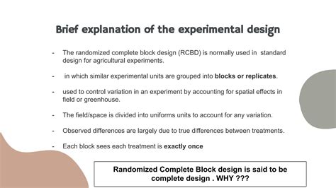 Randomised Complete Block Design Rcbdpdf