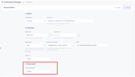 Configure Automatic Invoicing From Payment Method Switchtransact