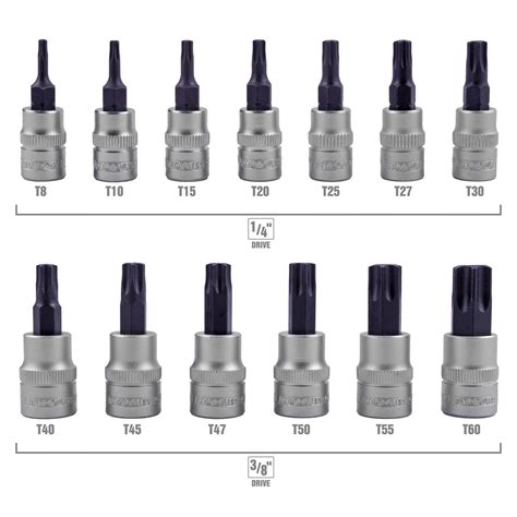 Oemtools Magnetic Star Bit Socket Set 13 Piece
