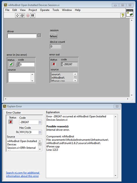 ni dc power soft front panel error 200247 ni community