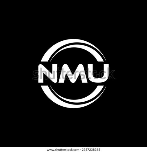 Nmu Logo Design Inspiration Unique Identity Stock Vector Royalty Free