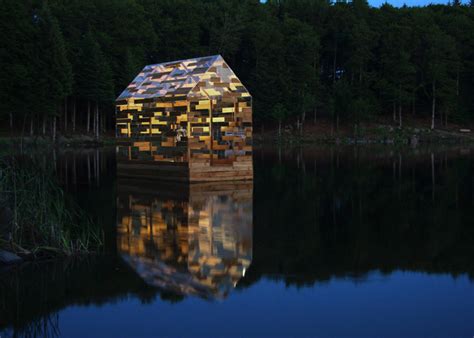 Walden Raft Cabin Offers Solitude In The Middle Of A French Lake