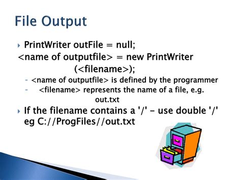 PPT Reading And Writing Files In JAVA PowerPoint Presentation Free Download ID