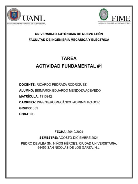 Actividad Fundamental 1 MatemÁticas Iv Pdf