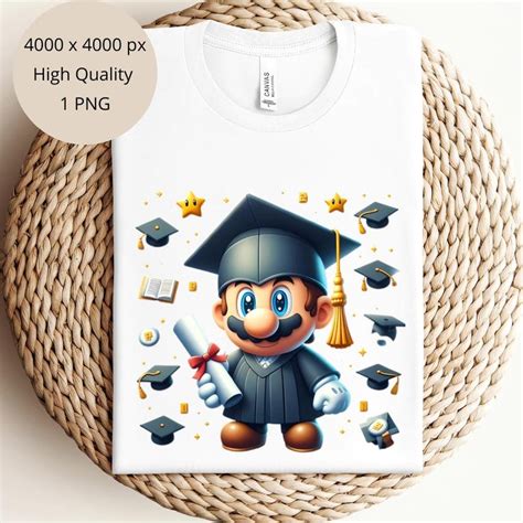 1 Png Cute Super Mario Graduation Clipart Images Digital Design Png