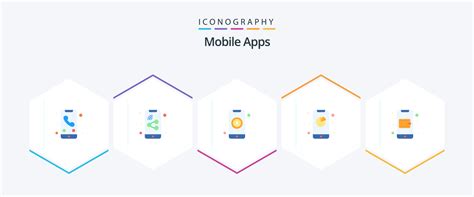 Mobile Apps 25 Flat Icon Pack Including Online App App Interaction Analytics 19205391 Vector