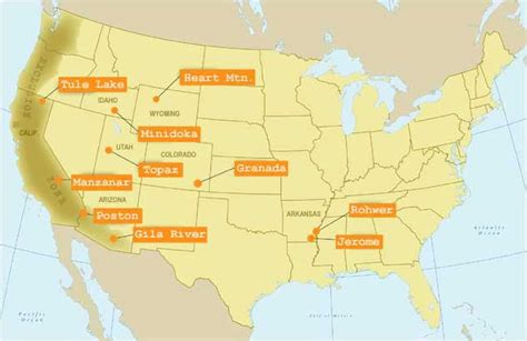 Japanese American Internment Camps Layout
