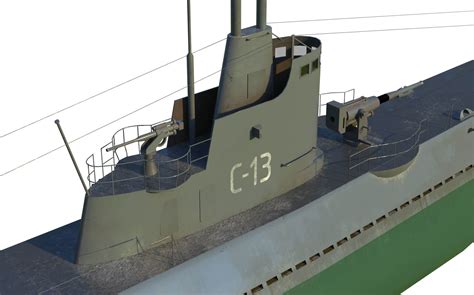 Soviet Submarine S 13 Stalinets Class Submarine 3d Model By Citizensnip