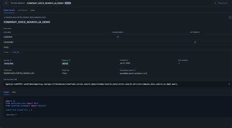 Snowflake Cortex Search Step By Step Setup Guide