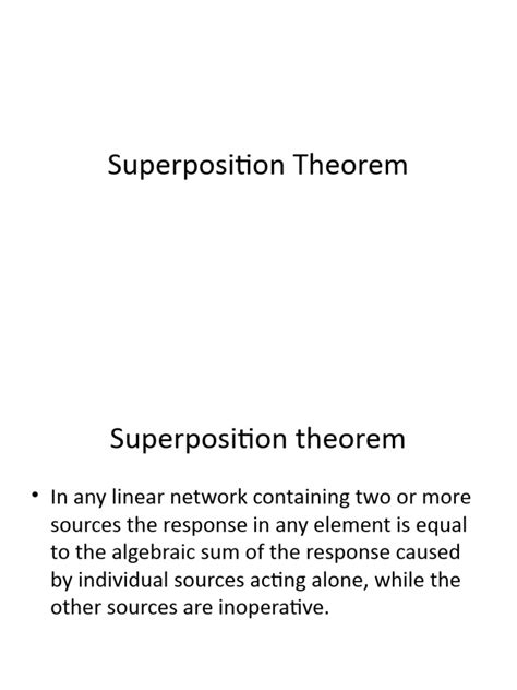 Superposition Theorem Download Free Pdf Electrical Network Resistor