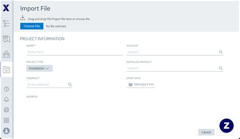 importing project data files