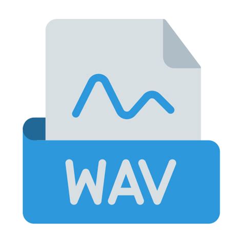 Wav Extension Format Audio Multimedia Waveform Audio Icon Download On Iconfinder