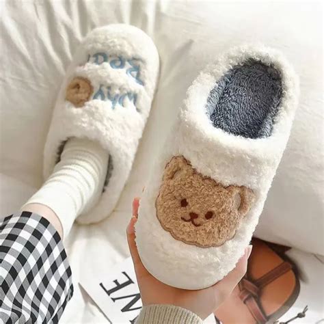 로애 ⚡️주문폭주당일발송 빅 베어 양털 슬리퍼 위시버킷