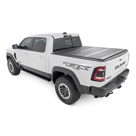 Hard Bed Cover Tri Fold Low Profile Rough Country 64 Ram 1500 Dt