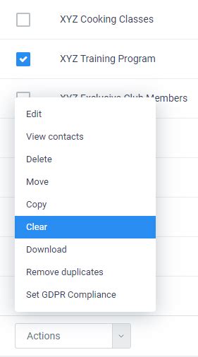 Bulk Delete Contacts From A List Vision6 Support