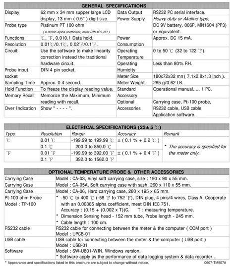 Lutron Tm 907a Precision 0 01 Degree Thermometer Dpstar Group