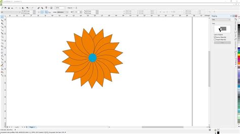 corel draw flower design youtube