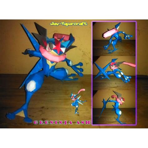 Jual Pokemon Greninja Ash Papercraft Kab Bekasi Papercraft Tiviti
