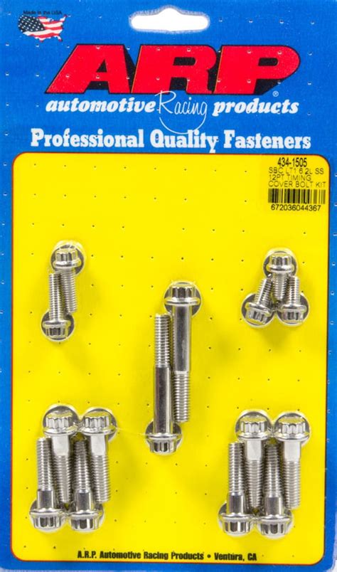 Timing Cover Bolt Kit Gm Lt1 62l 12pt Ss Rv Parts Express