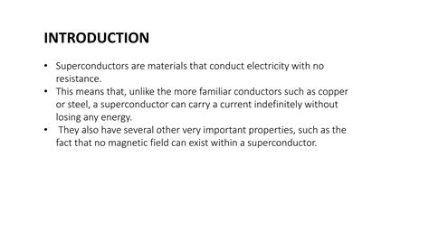 Superconductors Pptx Chemistry Science
