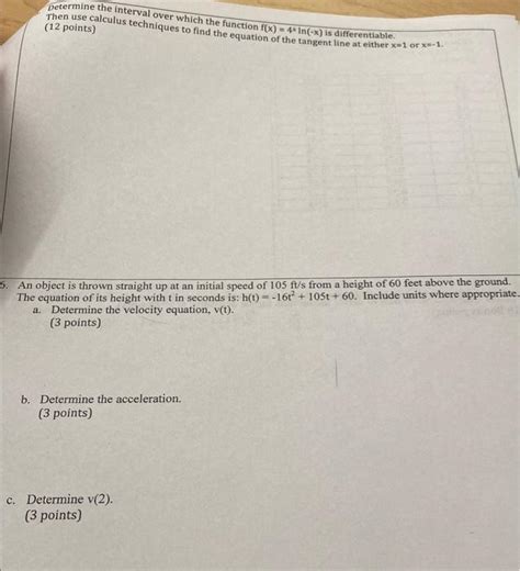 Solved Determine The Interval Over Which The Function