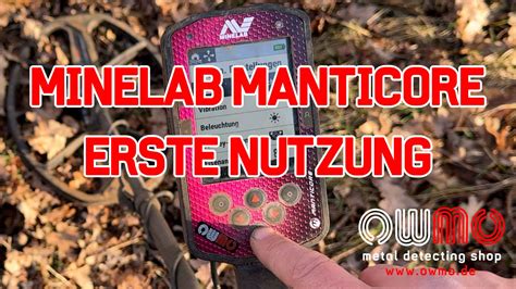 Minelab Manticore Setting For First Use Owmo Metal Detector Shop
