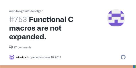 functional c macros are not expanded · issue 753 · rust lang rust