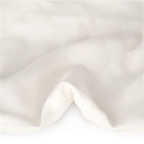 Viscose Linen Noil Ecru Blackbird Fabrics