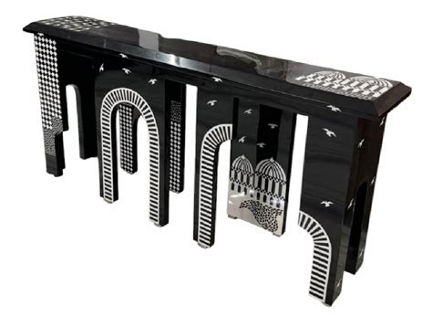 Rectangular Wooden Dark Brown Console Table At ₹ 85000piece In New