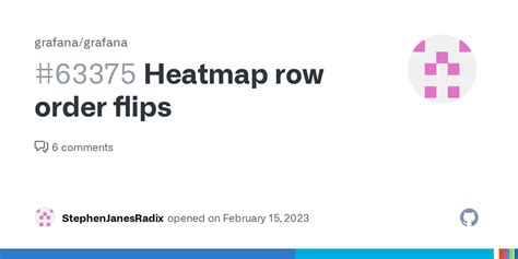 Heatmap Row Order Flips · Issue 63375 · Grafanagrafana · Github