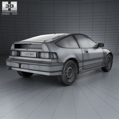 Honda Civic Crx 1988 Modelo 3d 149 Max Obj Ma Lwo Fbx C4d 3ds