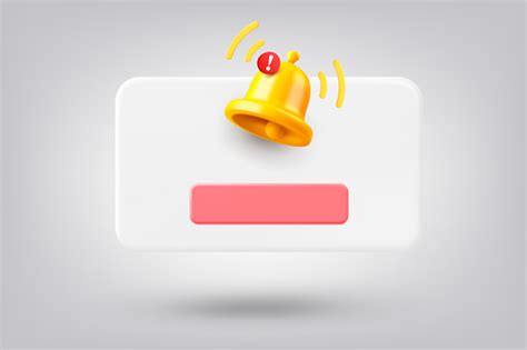 알림 벨이 있는 인터페이스 창 3d 벡터 일러스트 레이 션 알림 아이콘에 대한 스톡 벡터 아트 및 기타 이미지 알림 아이콘 3차원 형태 그래픽 사용자 인터페이스