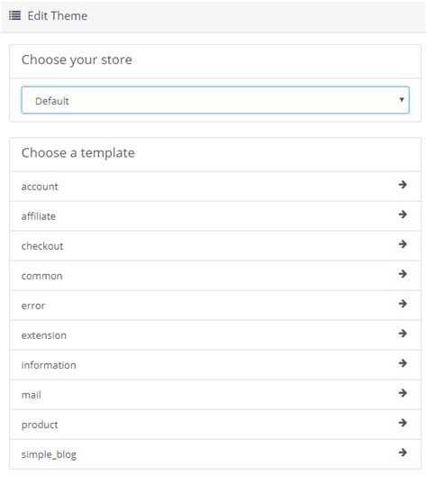 OpenCart How To Manage Theme Editor Zemez Support