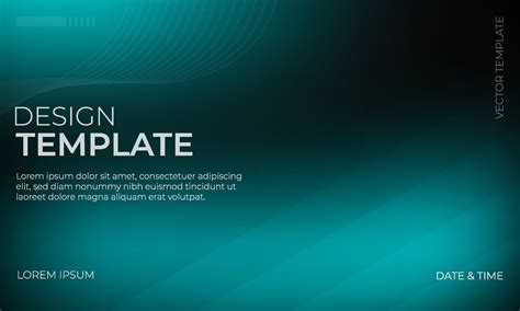 Stylish Teal And Black Gradient Background For Layouts 42899208 Vector