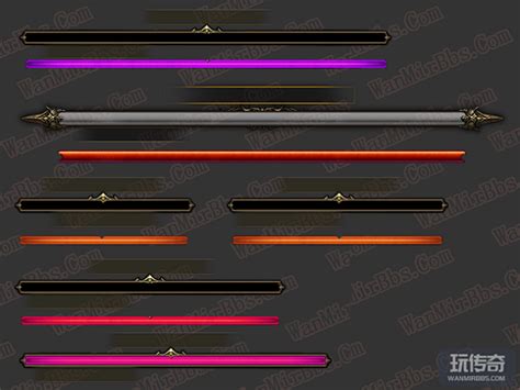 几组怪物大血条素材 其他·素材 玩传奇论坛 Wanmirbbs Com 花瓣网